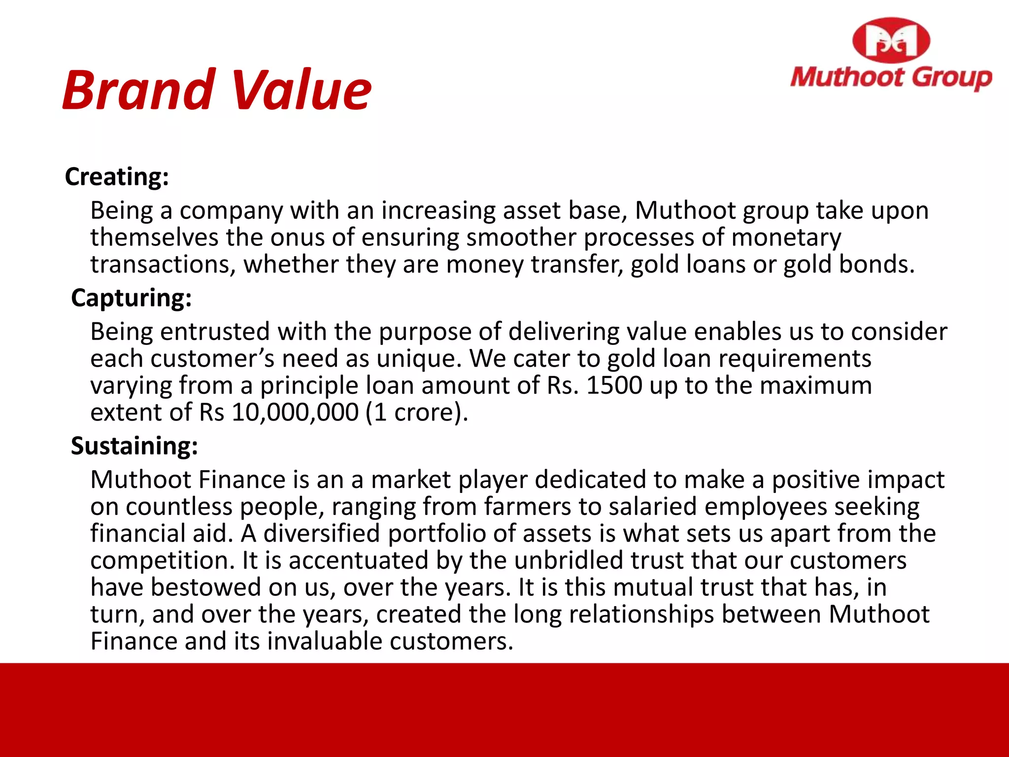 muthoot group | PPT | Free Download