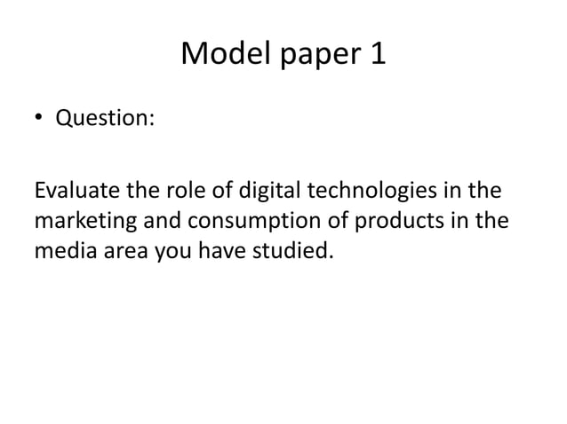 Section b model answers | PPT