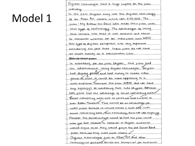 Section b model answers | PPT