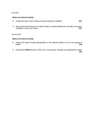 G325 Section b questions | DOCX