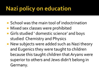 trade unions, Hitler youth and Nazi education | PPTX