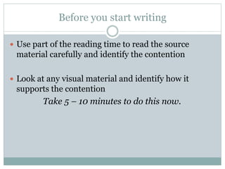 VCE English Exam Section C Prep | PPTX