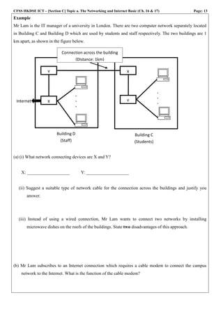 Section C ch16 the networking and internet basics notes | PDF
