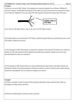 Section C ch16 the networking and internet basics notes | PDF