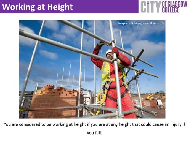 Working Safely at Height in the Workplace | PPTX | Medical Health