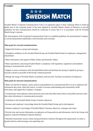 Code of Ethics and Code of Communication of an organization | PDF