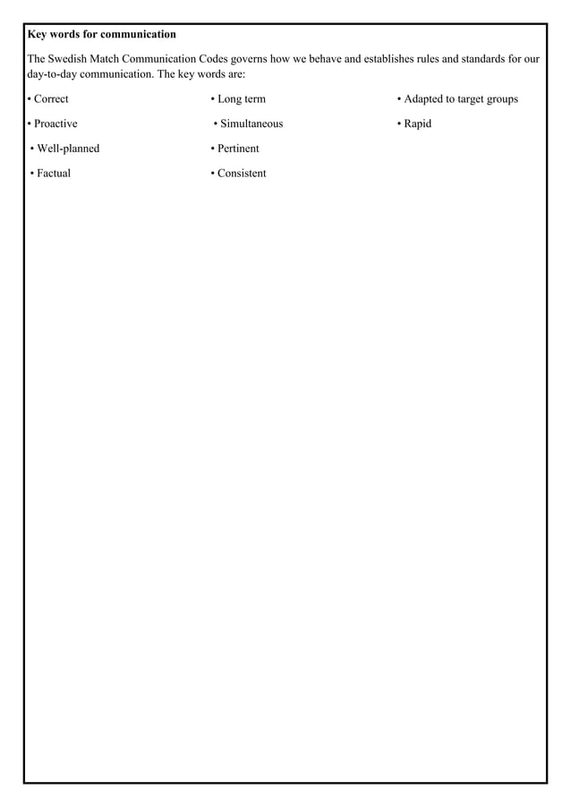 Code of Ethics and Code of Communication of an organization | PDF