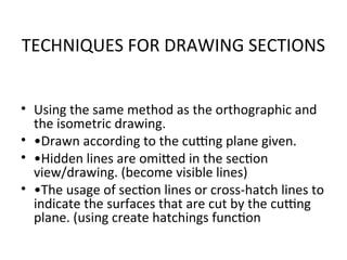 SECTION DRAWING . For full section, half section 1-1.ppt