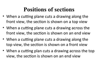 SECTION DRAWING . For full section, half section 1-1.ppt