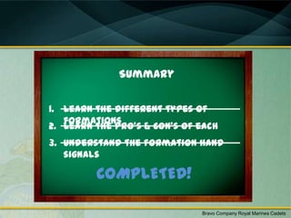 Section formations | PPTX
