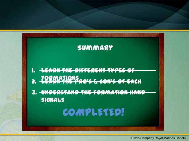 Section formations | PPTX
