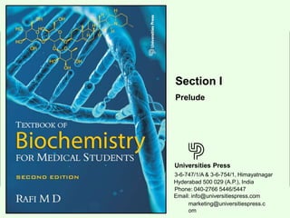 Section I - Chapter 1 - Learning Biochemistry.ppt