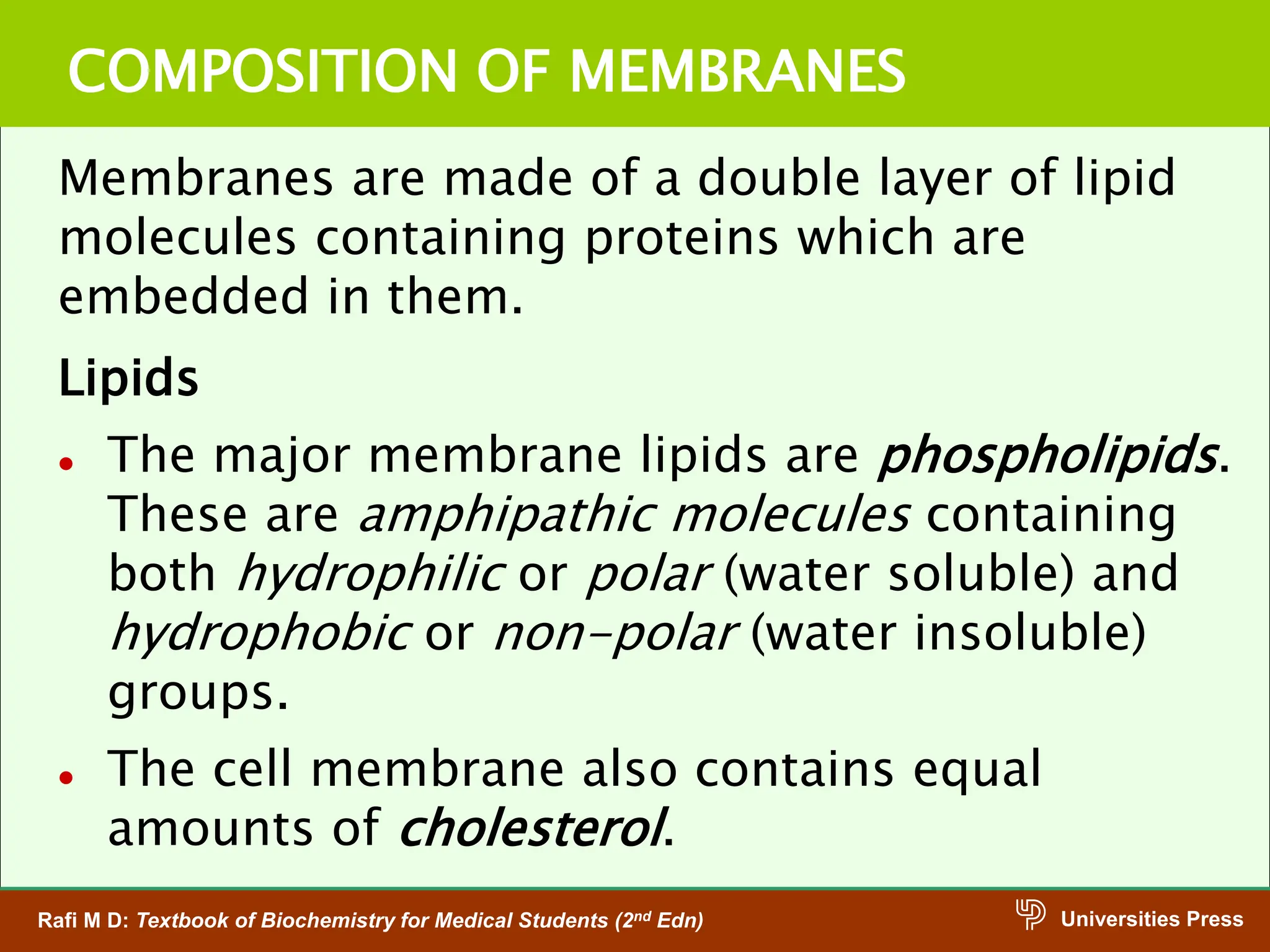 Section I - Chapter 2 - Biological Membranes.ppt