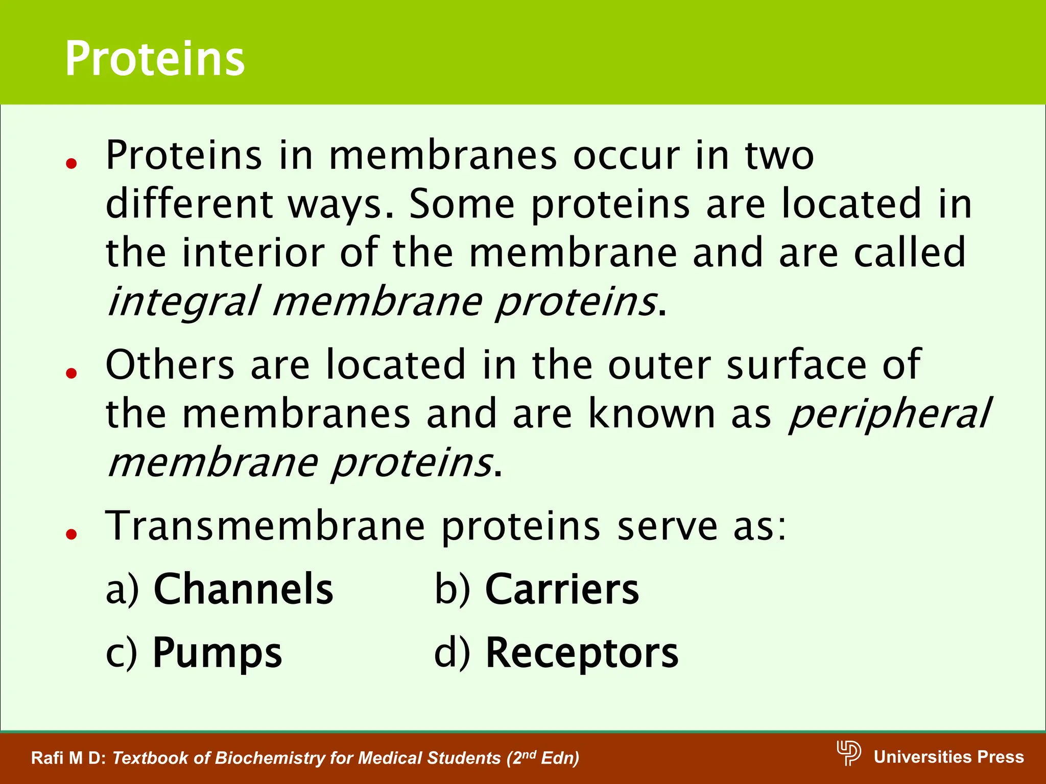 Section I - Chapter 2 - Biological Membranes.ppt