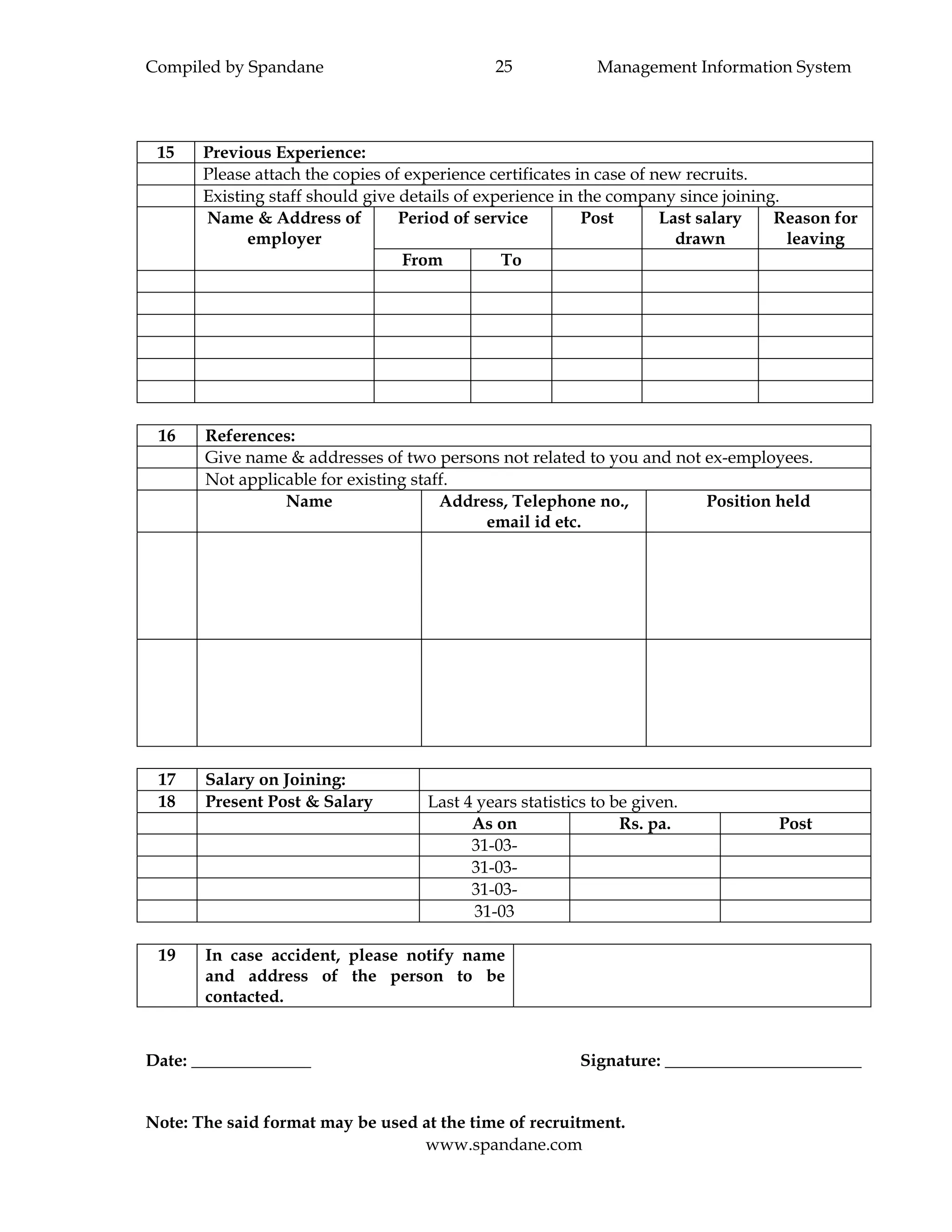 Section iii mis - formats | PDF