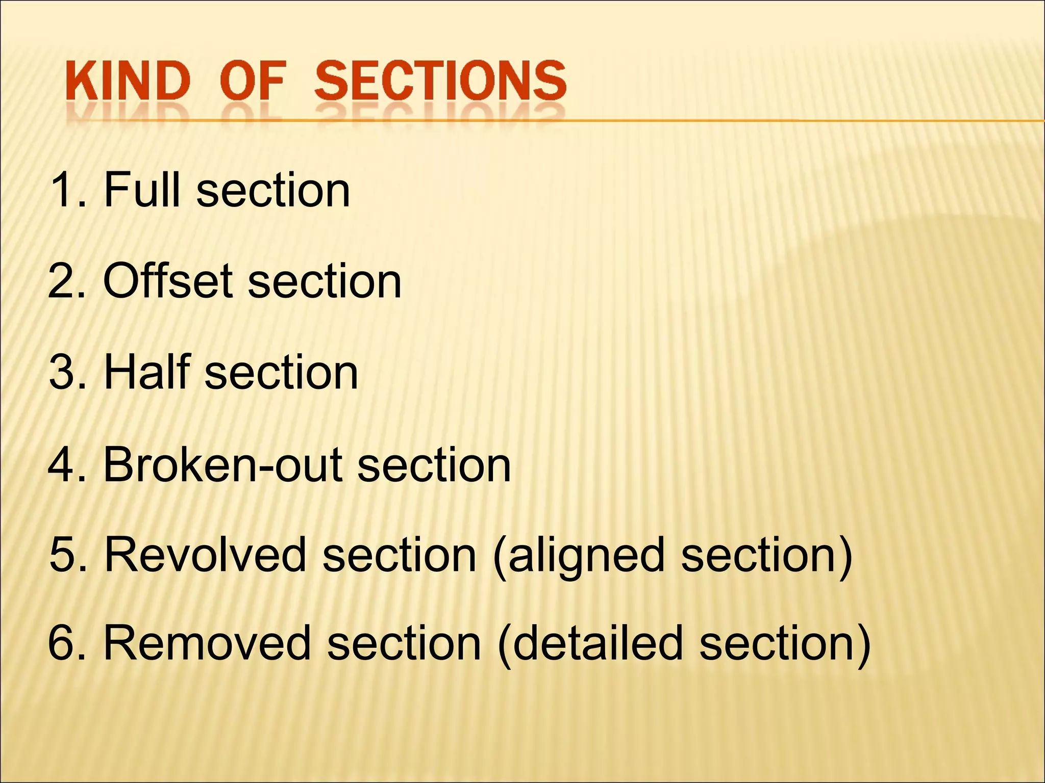 SECTIONING IN ENGG DRAWING | PPT