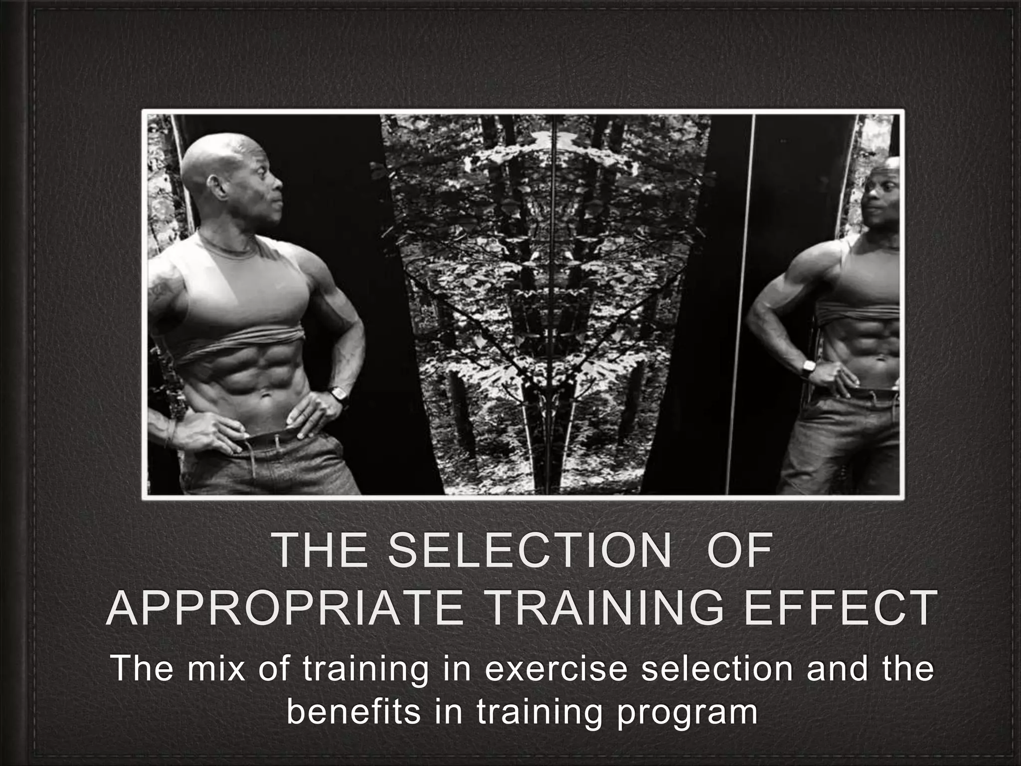 Section of appropriate training | PPT