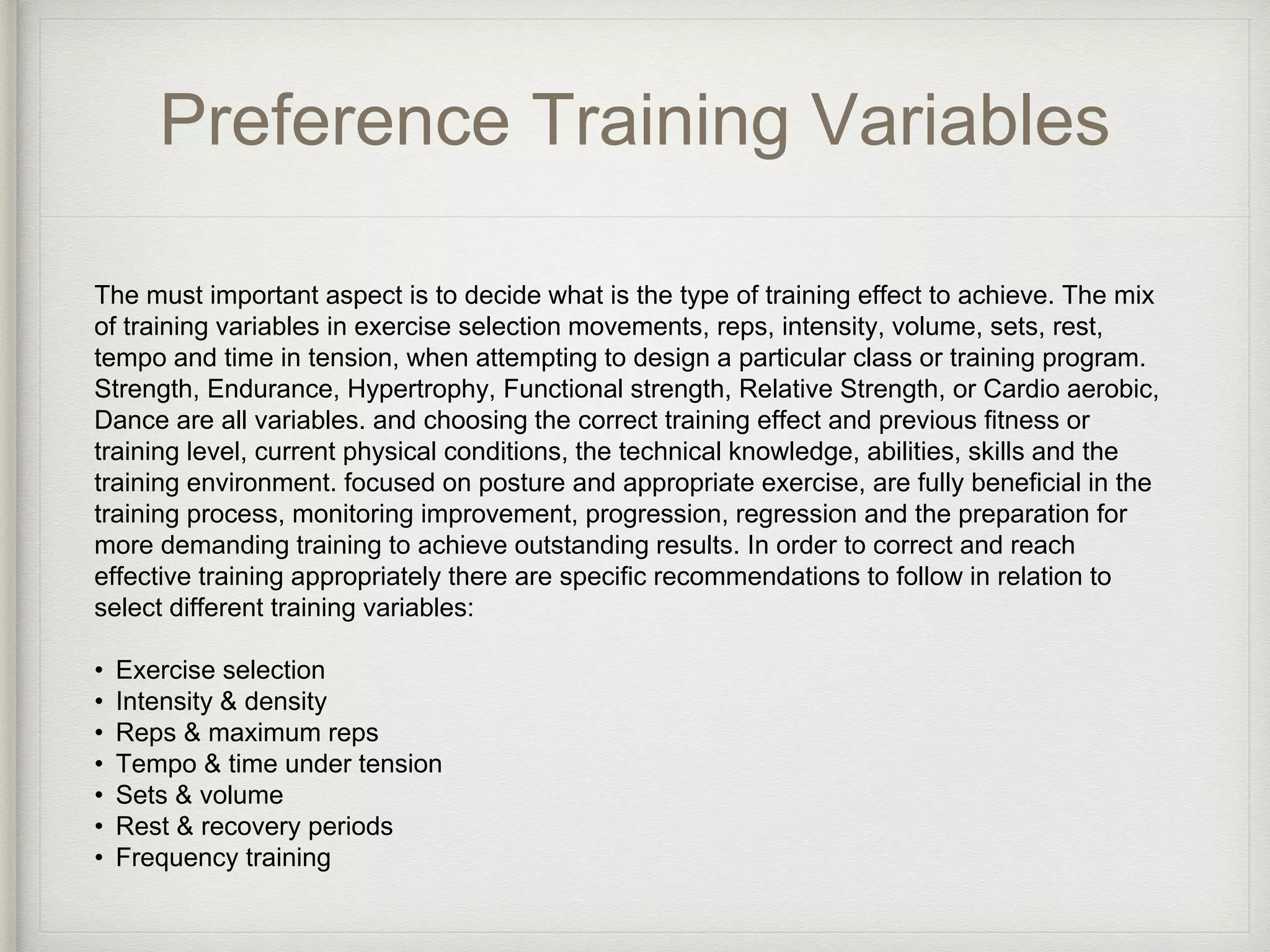 Section of appropriate training | PPTX