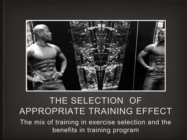 Section of appropriate training | PPT