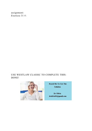Section One10 pointsUsing Traditional Westlaw only, locate the.docx