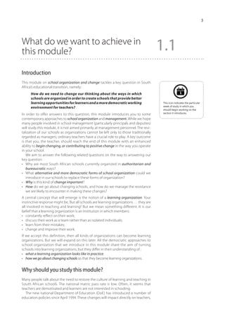 Creating People Centred Schools: Section One. Introducing the module | PDF | Professional School ...