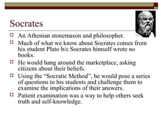 Sections 4 and 5 - Greek Philosophers & Alexander the Great | PPT