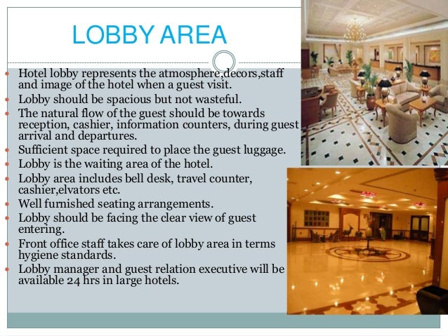 Sections of front office department in hotels