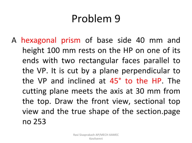 sections of solids engineering graphics unit iv | PDF | 3-D Graphics | Computer Software and ...