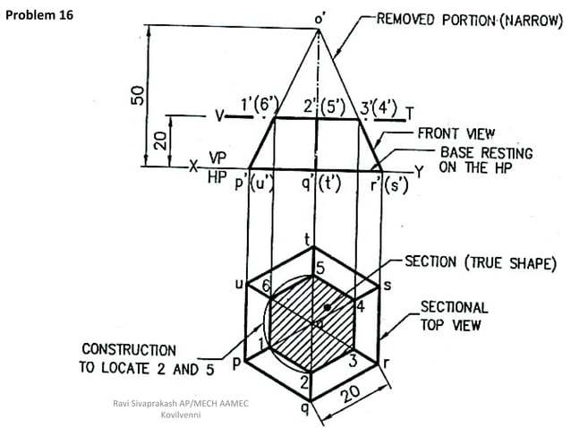 sections of solids engineering graphics unit iv | PDF | 3-D Graphics | Computer Software and ...