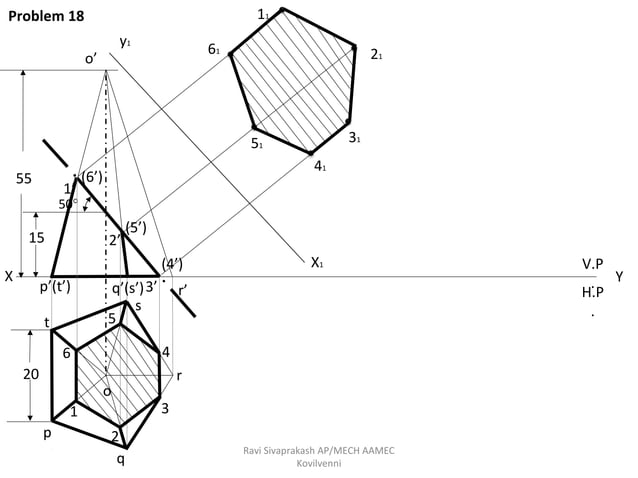 sections of solids engineering graphics unit iv | PDF | 3-D Graphics ...