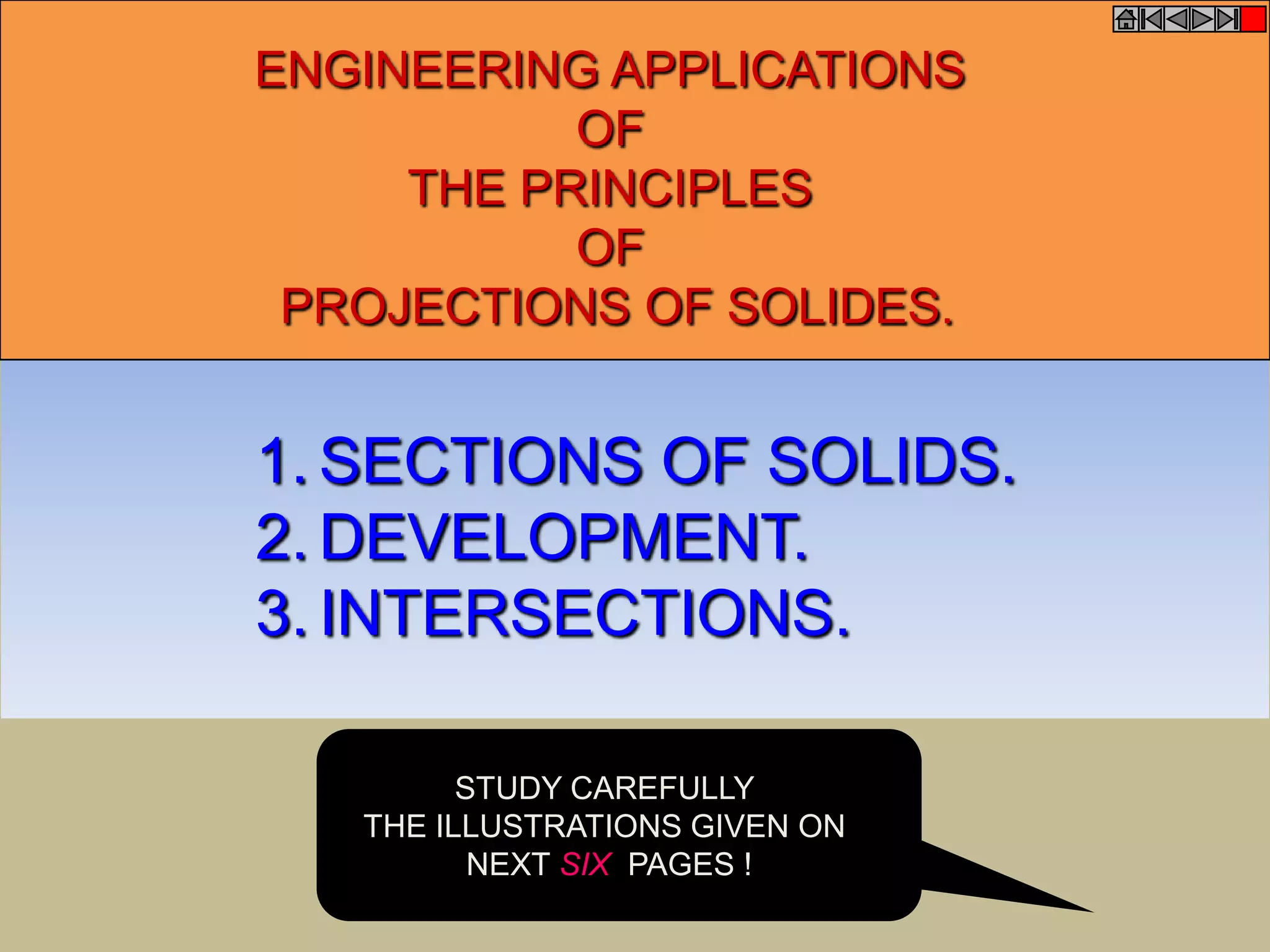 Sections of solids & development of surface | PPT