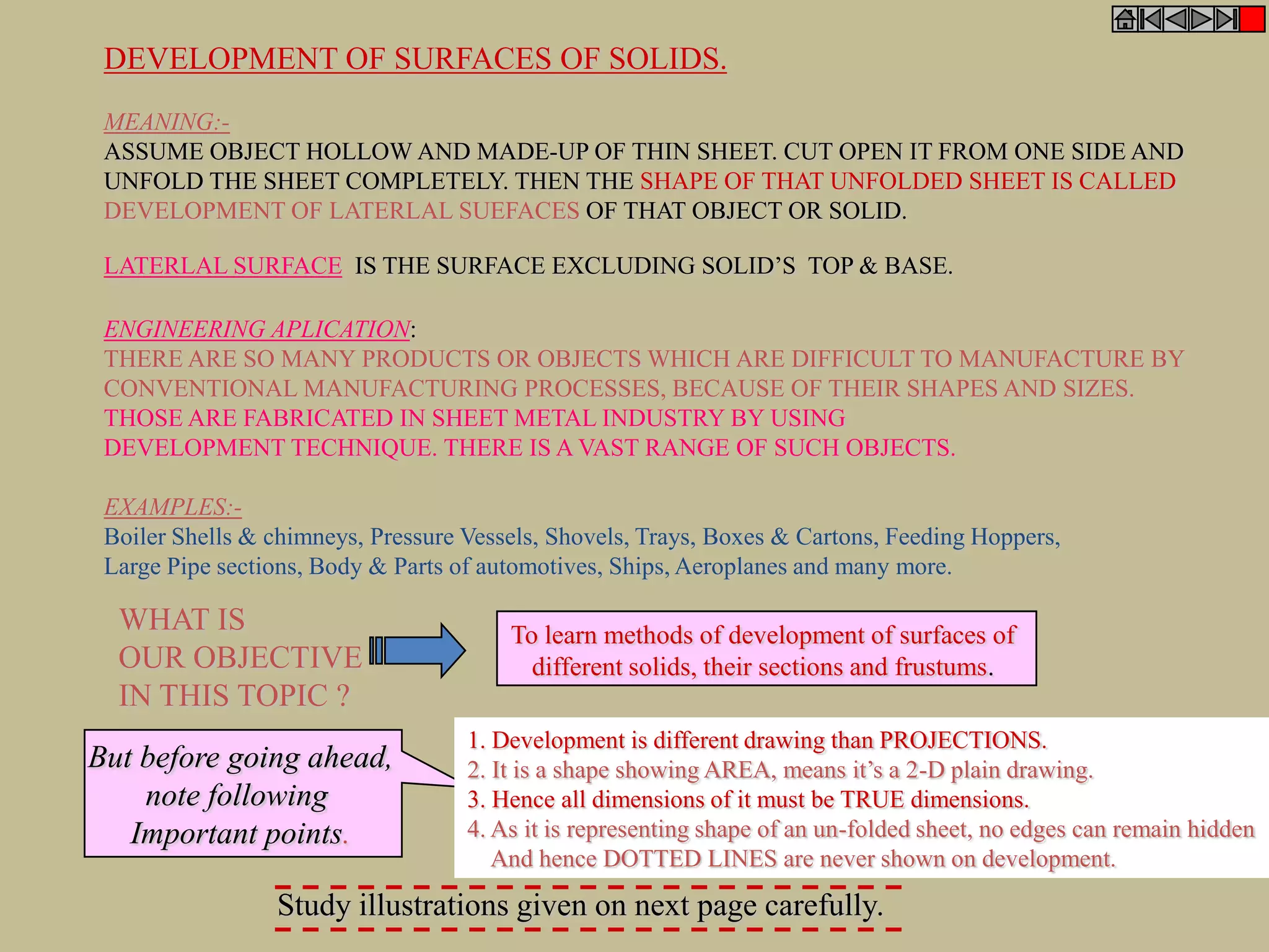 Sections of solids & development of surface | PPT