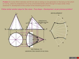 Sections of solids & development of surface | PPT