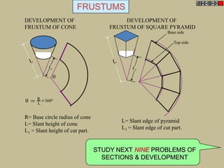 Sections of solids & development of surface | PPT