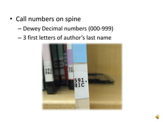 Sections of the library2 | PPTX