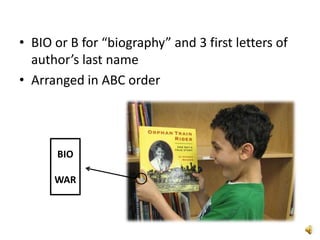 Sections of the library2 | PPTX
