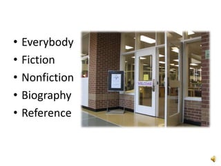 Sections of the library2 | PPTX