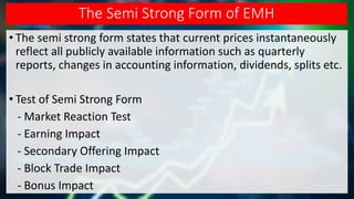 SECTION V - CHAPTER 31 - EMH Basics | PPT