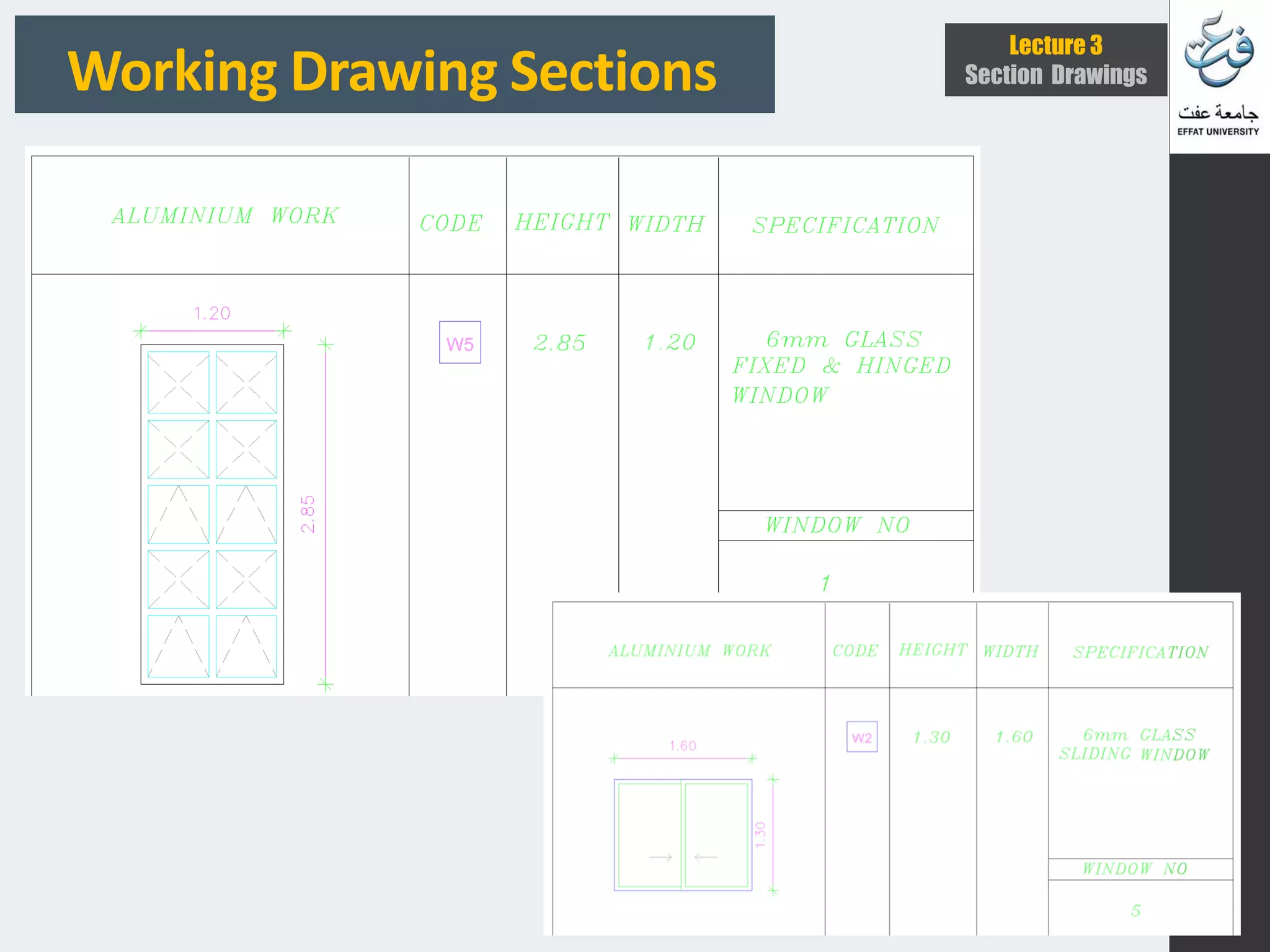 Section Working Drawing | PDF