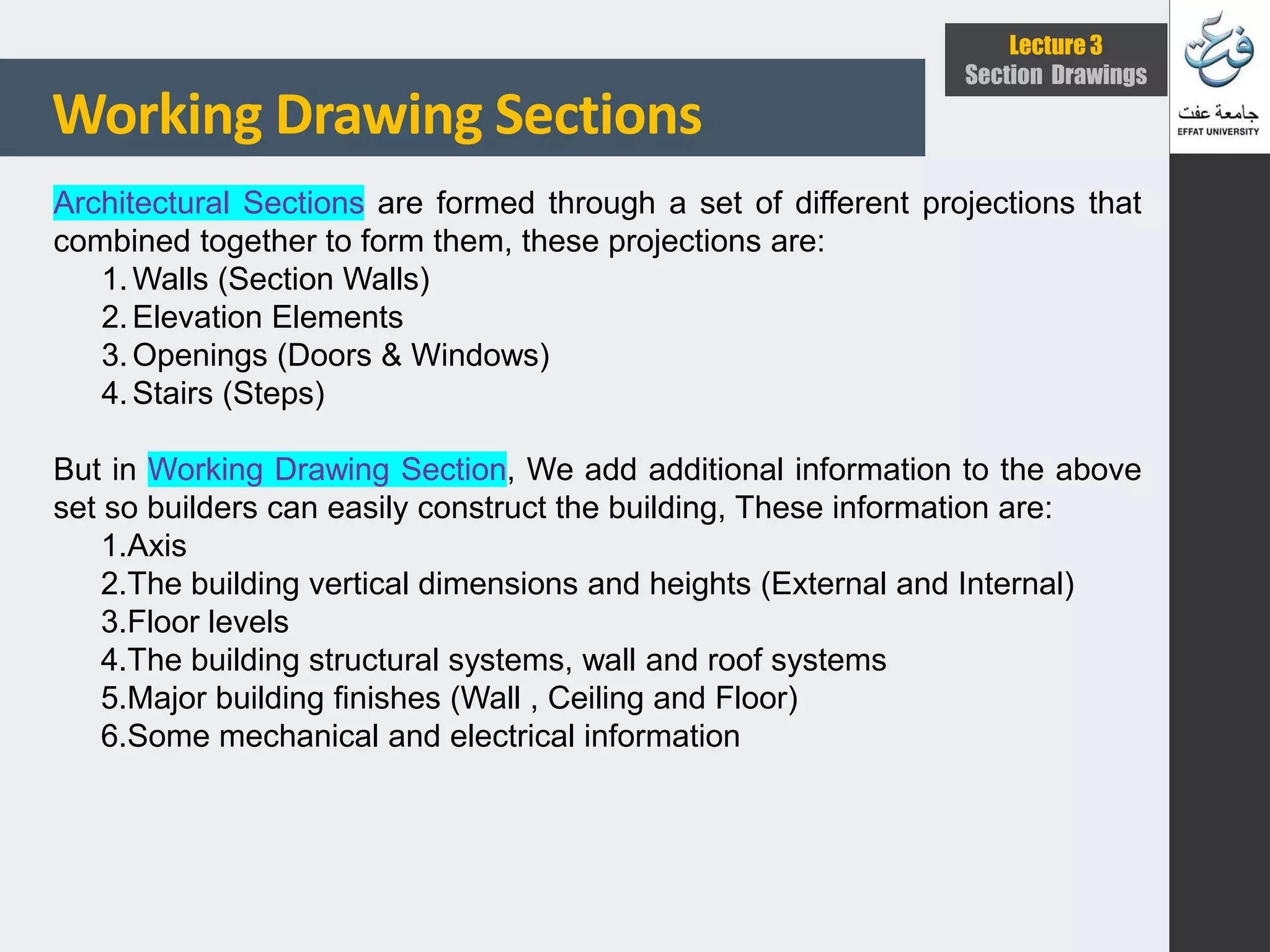 Section Working Drawing | PDF