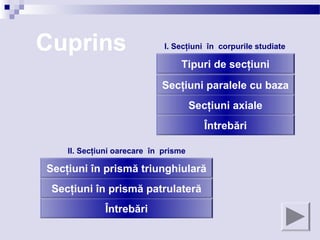 Sectiuni in corpuri geometrice_catinca Alina | PPT