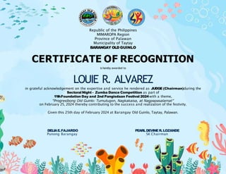 Sectoral-Night.sample festival certificates.pptx