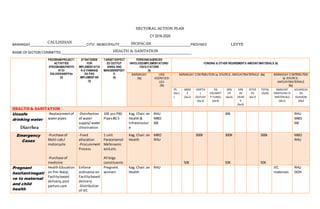 Sectoral action plan | DOCX