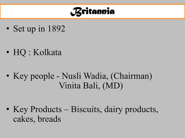 Britannia's Distribution & Supply Chain Management | PPTX