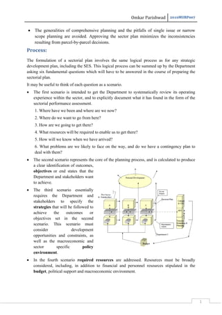 Sectorial planning | PDF