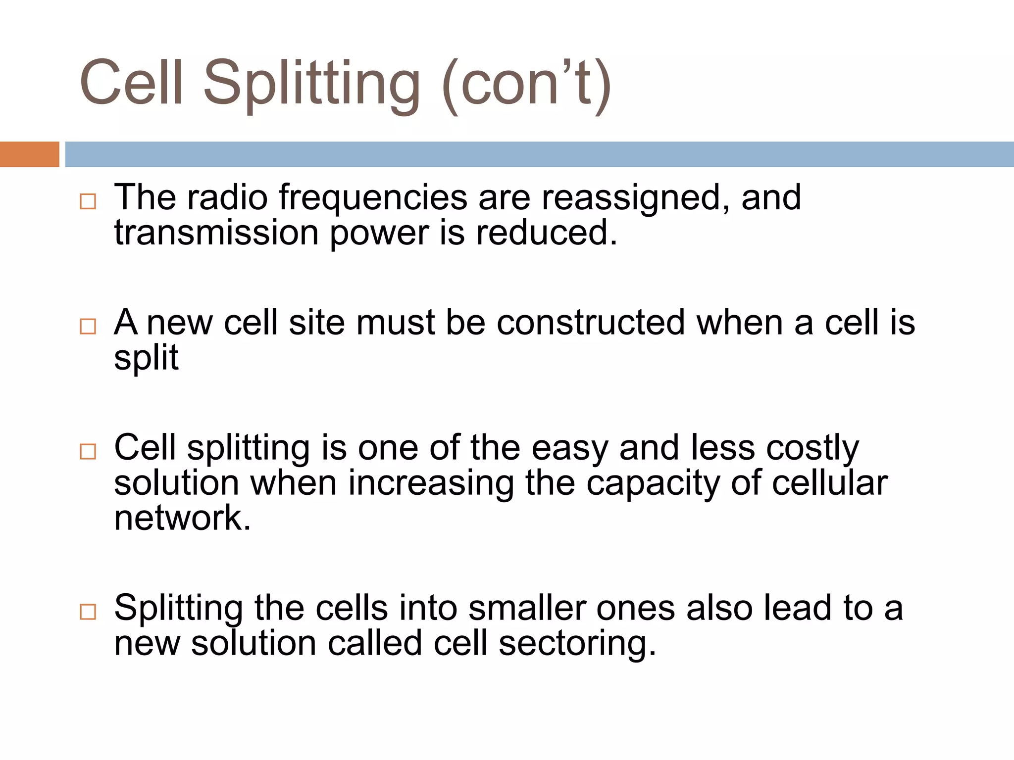 Concepts of & cell sectoring and micro cell | PPSX