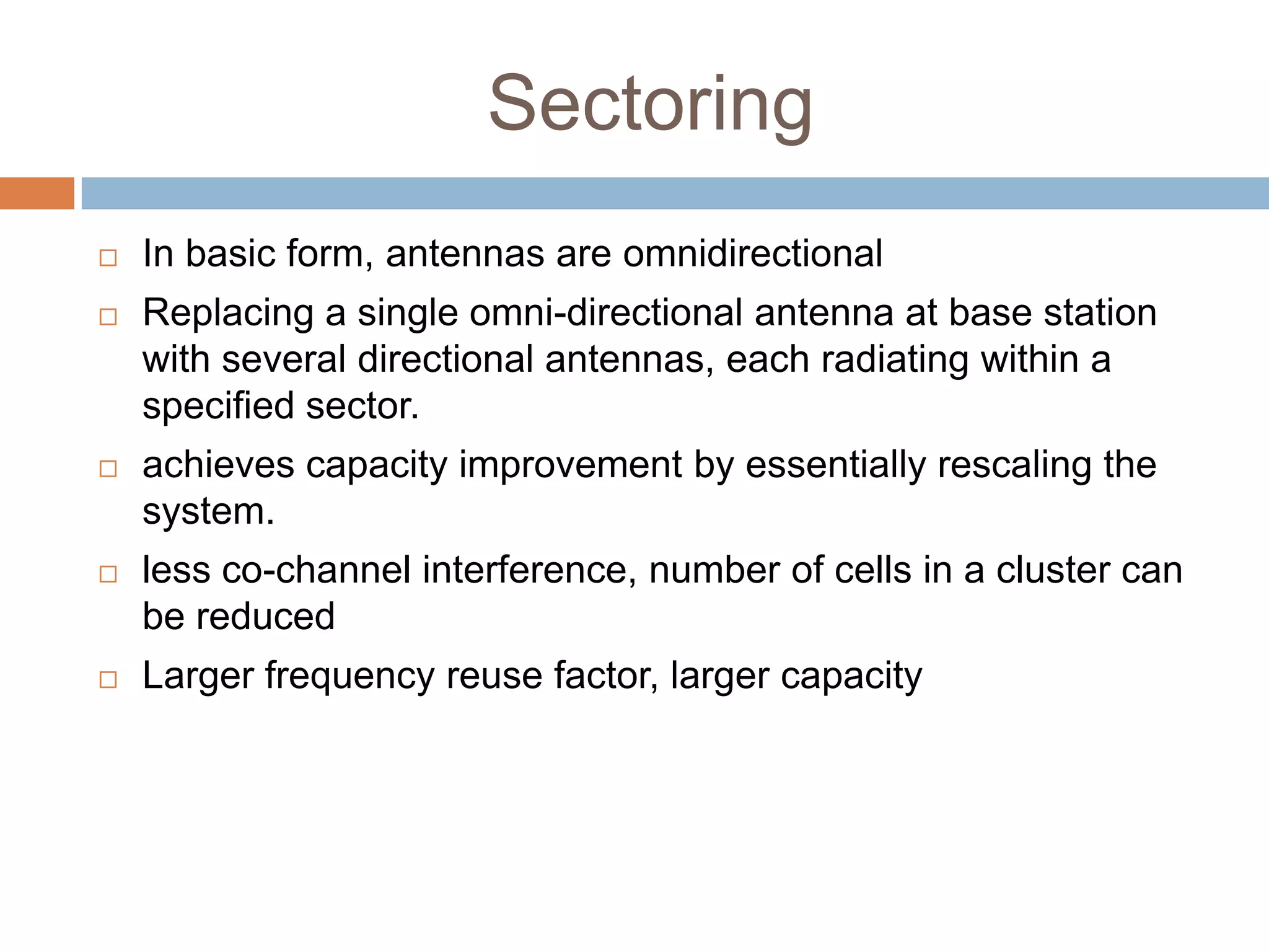 Concepts of & cell sectoring and micro cell | PPSX