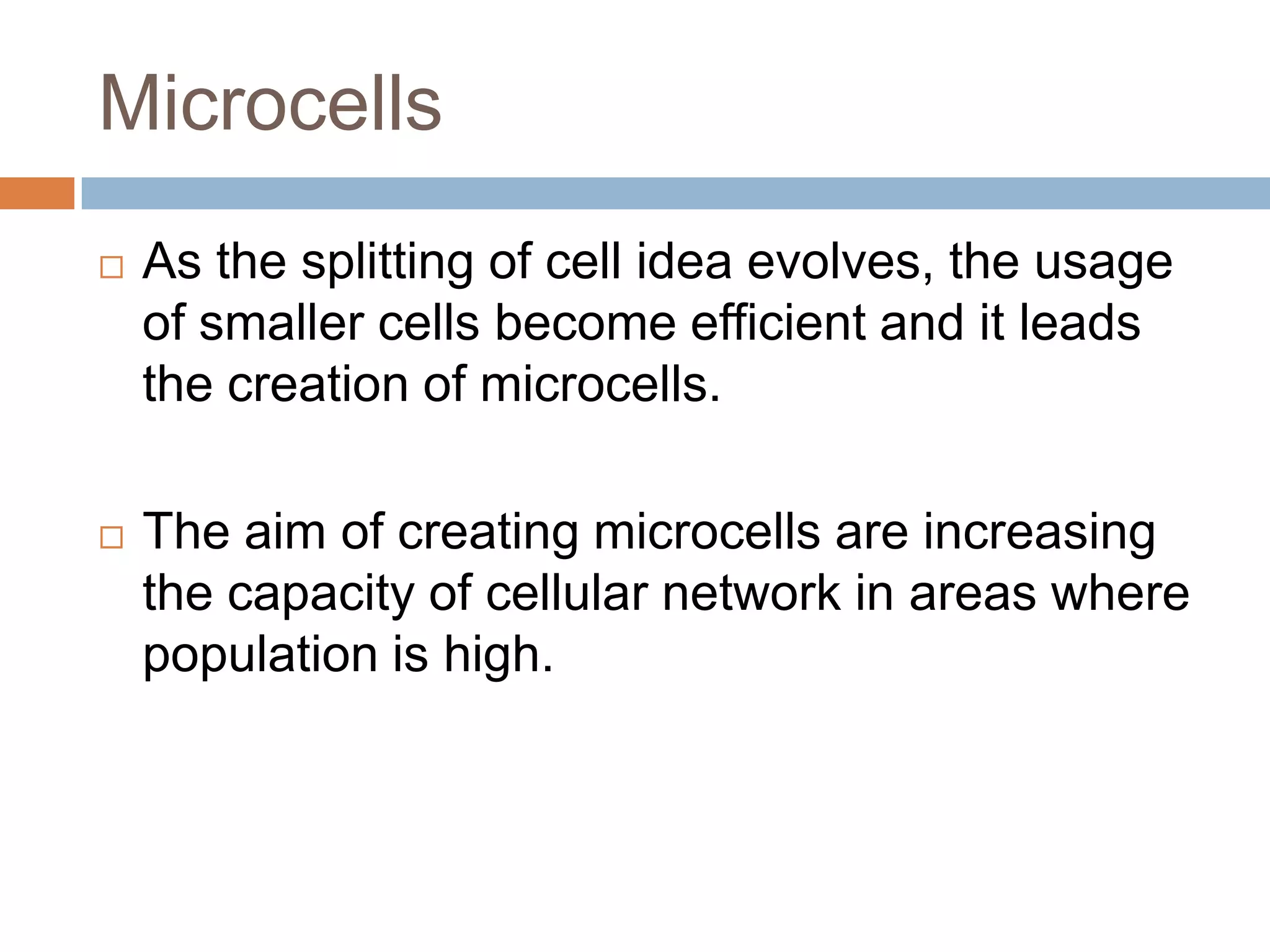 Concepts of & cell sectoring and micro cell | PPSX