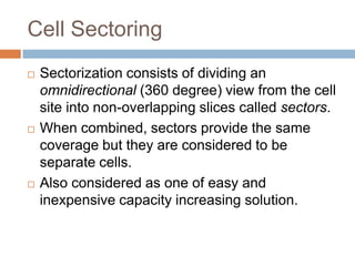 Concepts of & cell sectoring and micro cell | PPSX