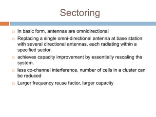 Concepts of & cell sectoring and micro cell | PPSX